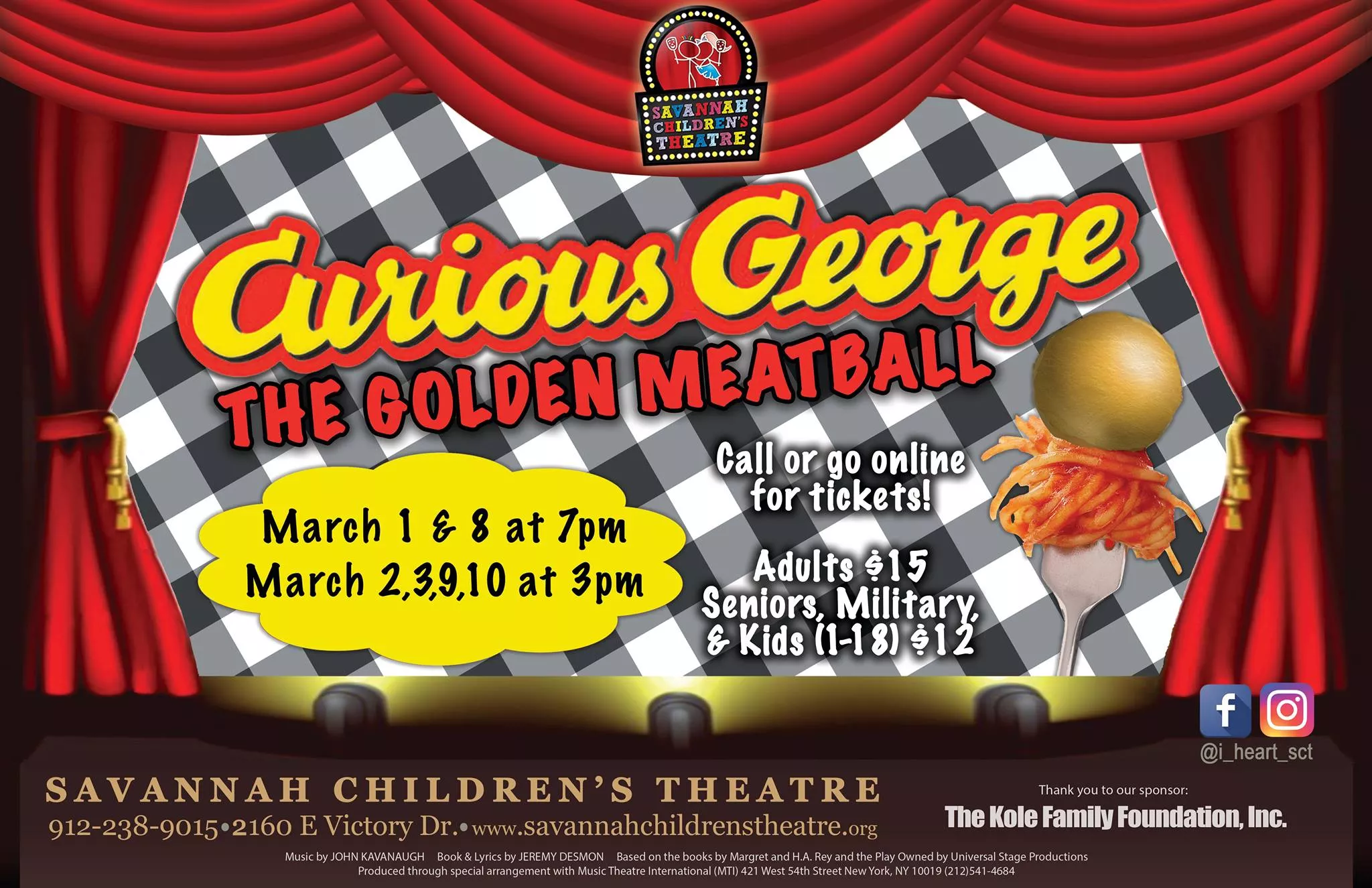 Curious George and his golden meatball | Theatre | Savannah News ...